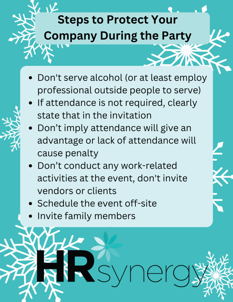 Holiday Party Dos and Don'ts - HR Synergy, LLC